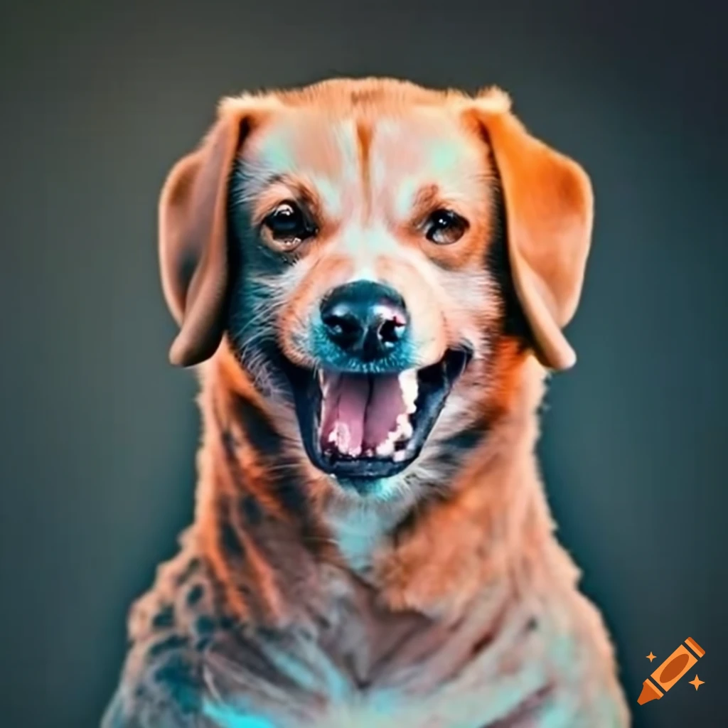 Dog with a joint on Craiyon