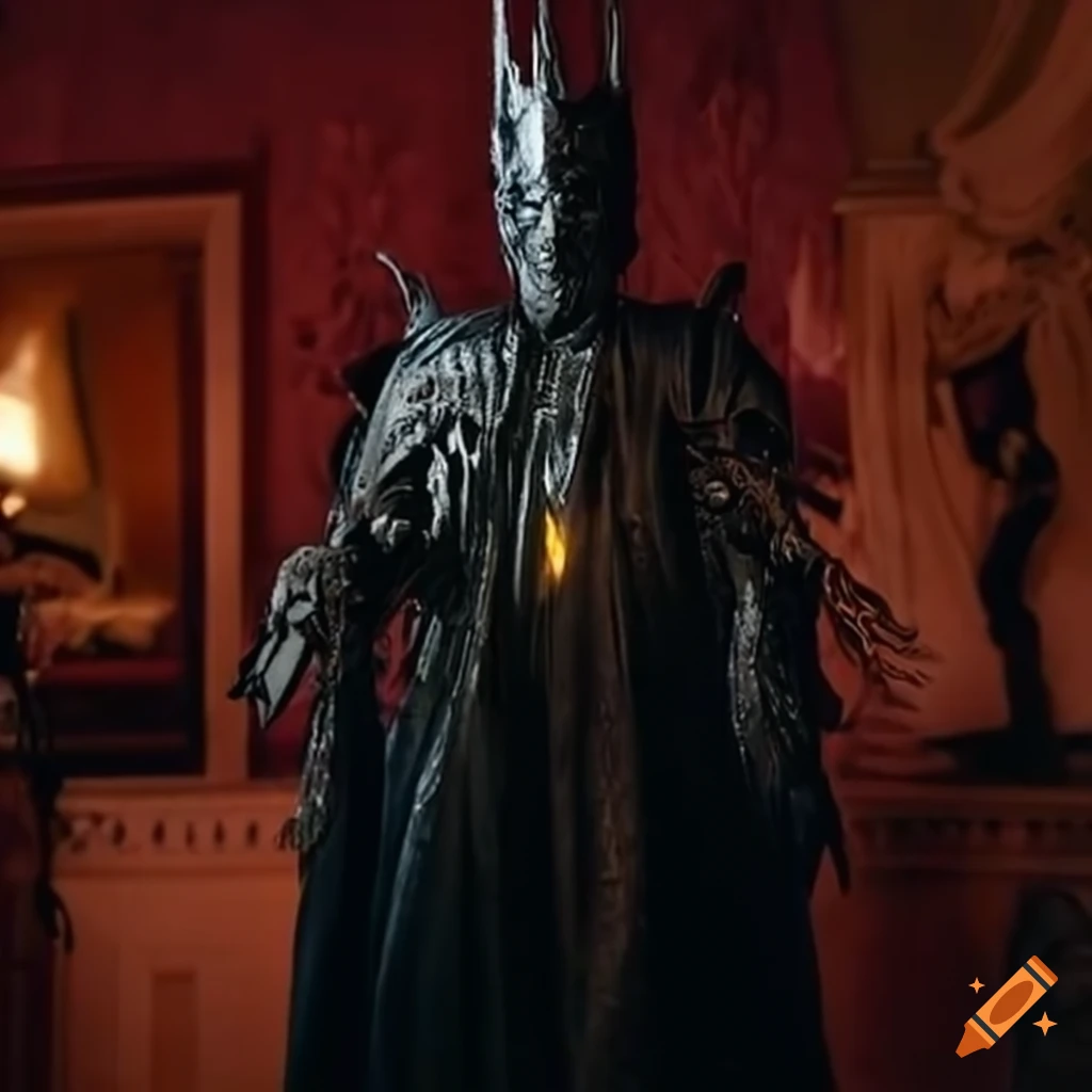 Sauron in a death-metal band on Craiyon