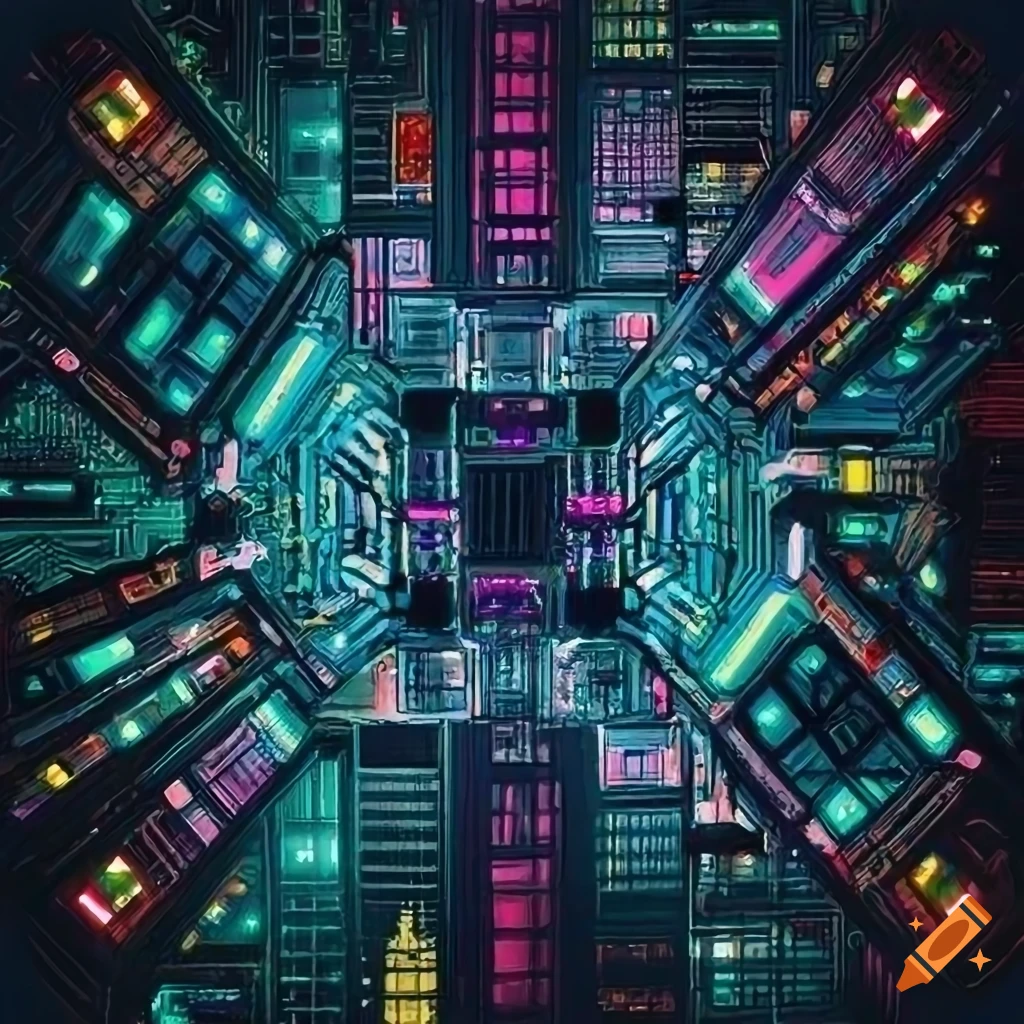 Cyberpunk aesthetic on Craiyon