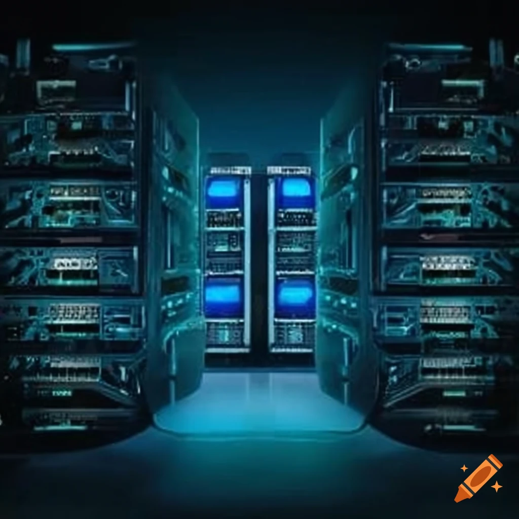 Image of well-established servers on Craiyon