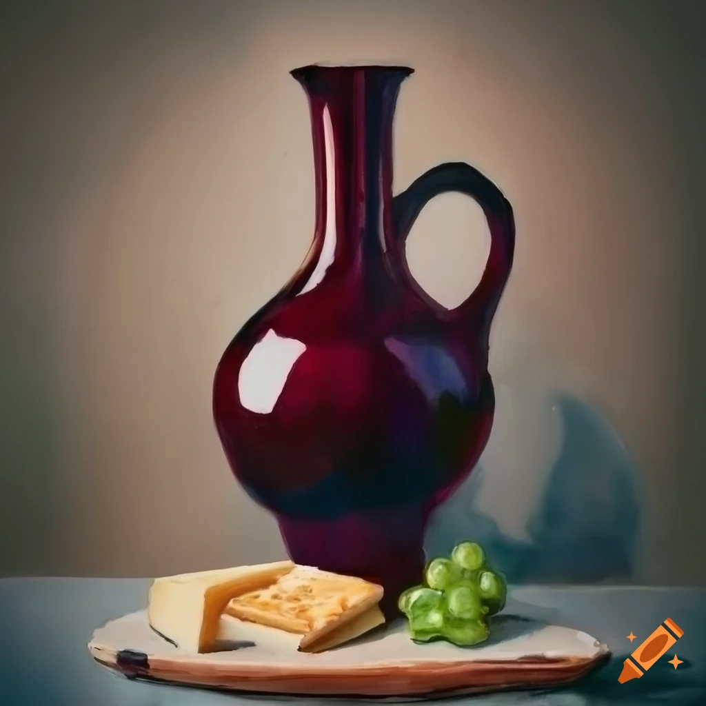 Surreal painting of a cheese lute on Craiyon
