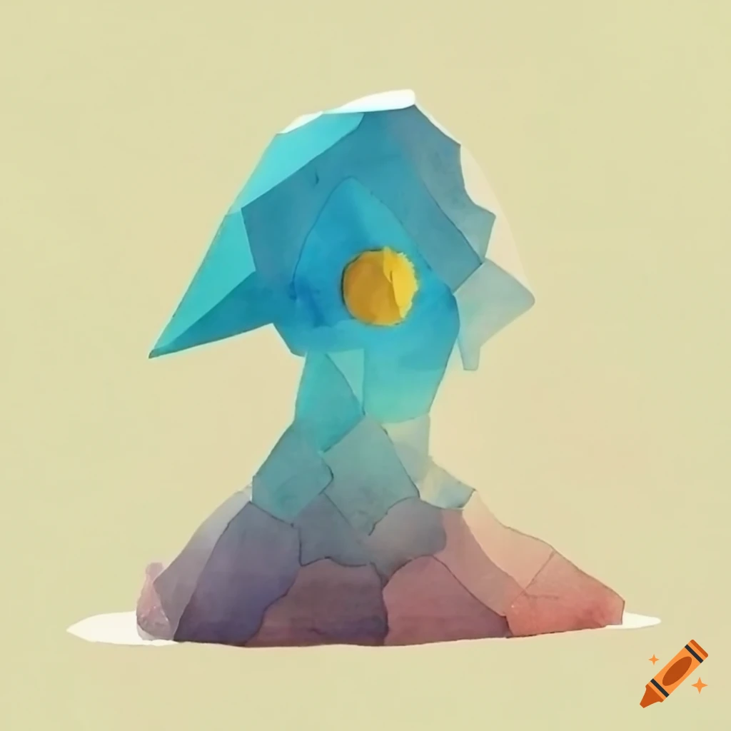 Minimalist paper sculpture of zelda game menu on Craiyon