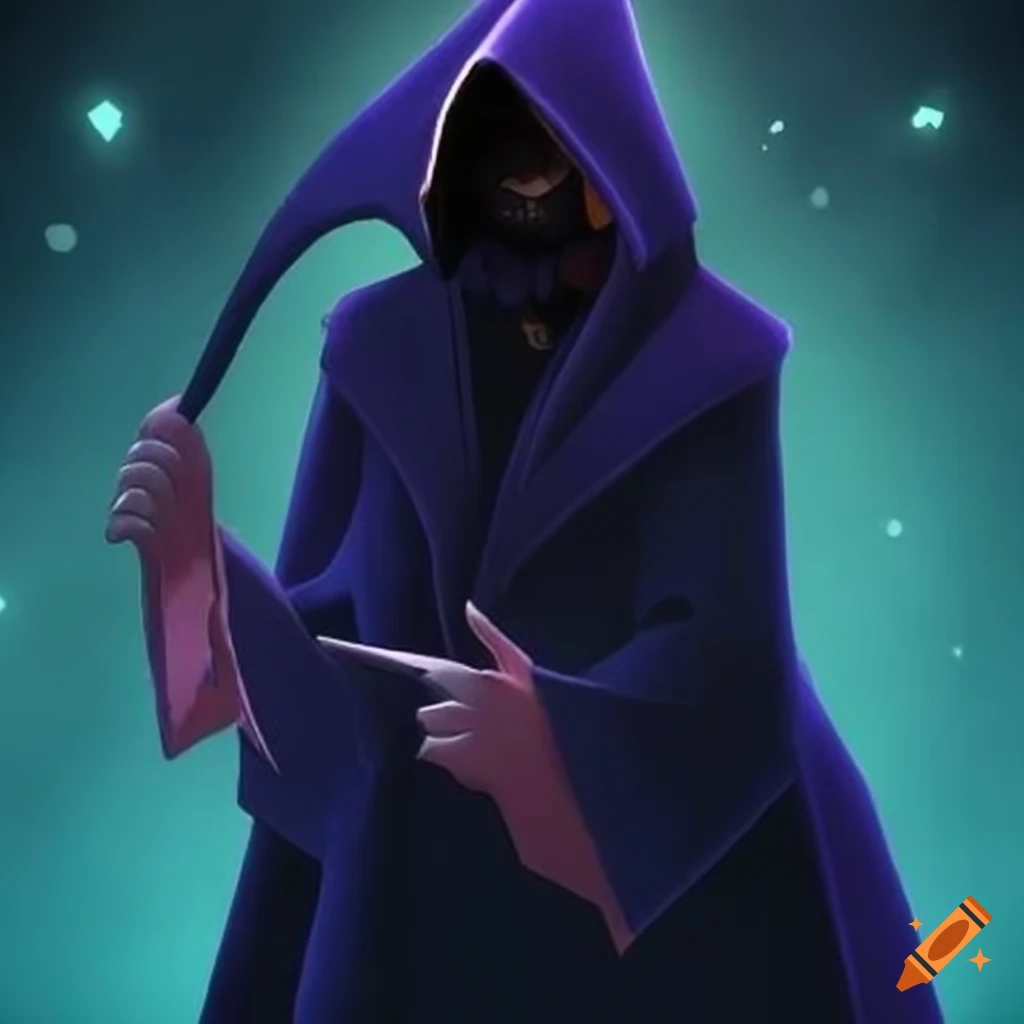 Bear dressed as a grim reaper on Craiyon