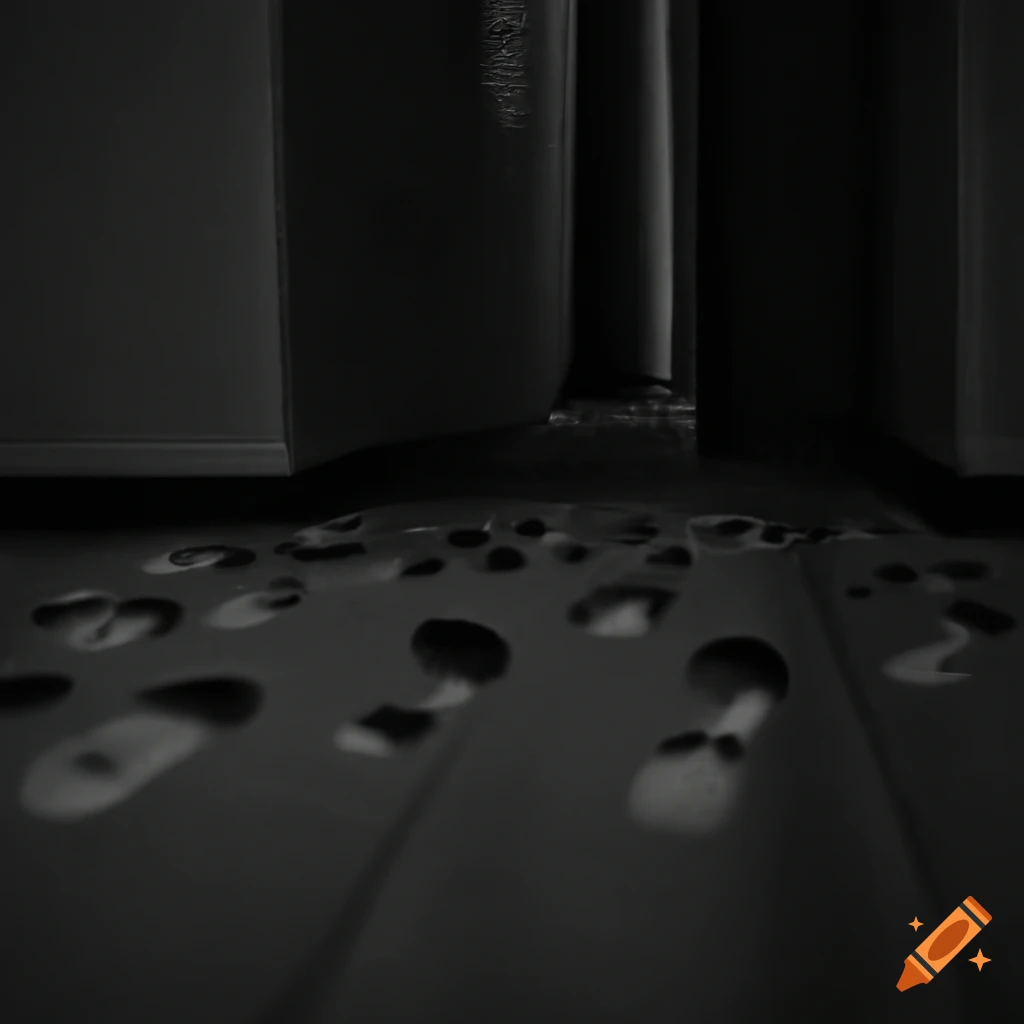 Footprints in a room on Craiyon