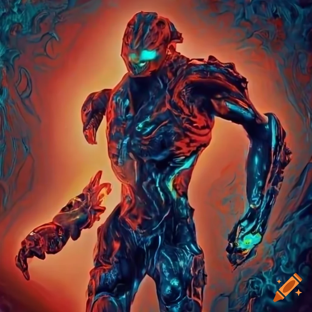 Thermal vision art of the superhero savitar