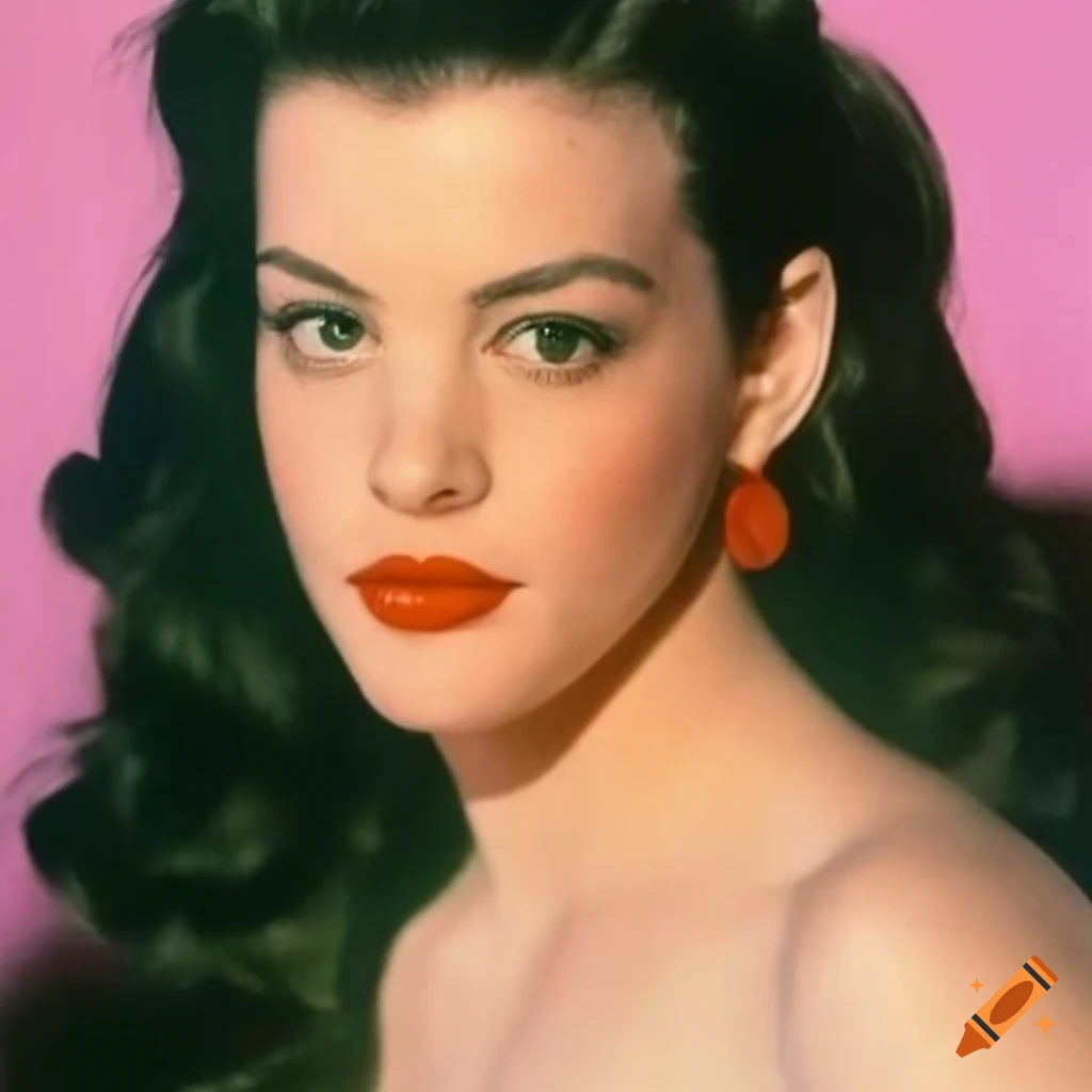 Vintage glamorous photo of liv tyler