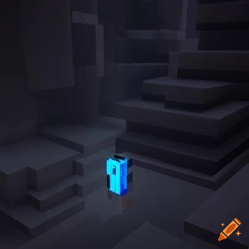 Curious minecraft glitch on Craiyon