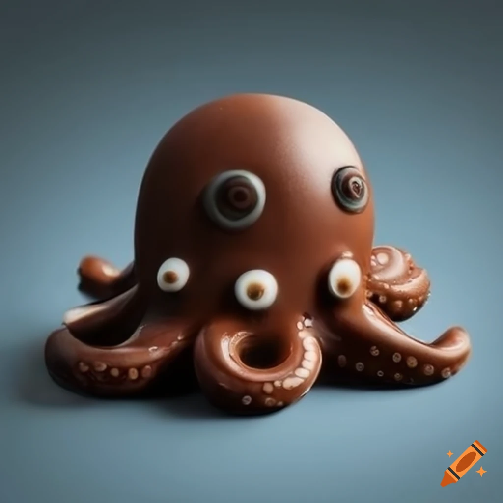 Chocolate octopus dessert on Craiyon