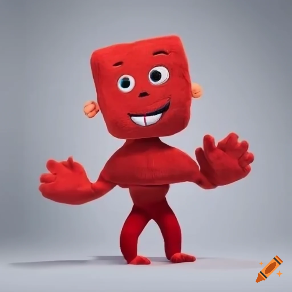 Red plush human with a unique design on Craiyon