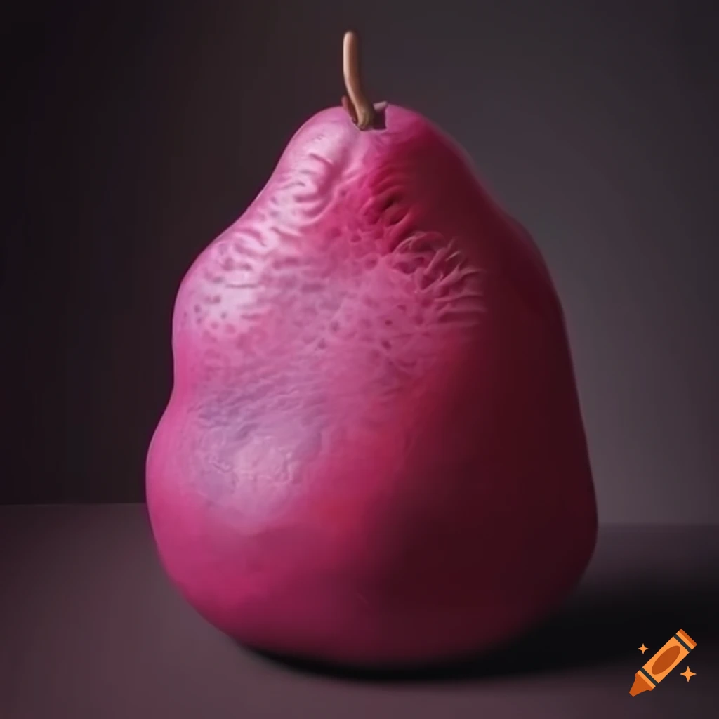 Surreal hyper realistic painting of a pink plastic monster on Craiyon