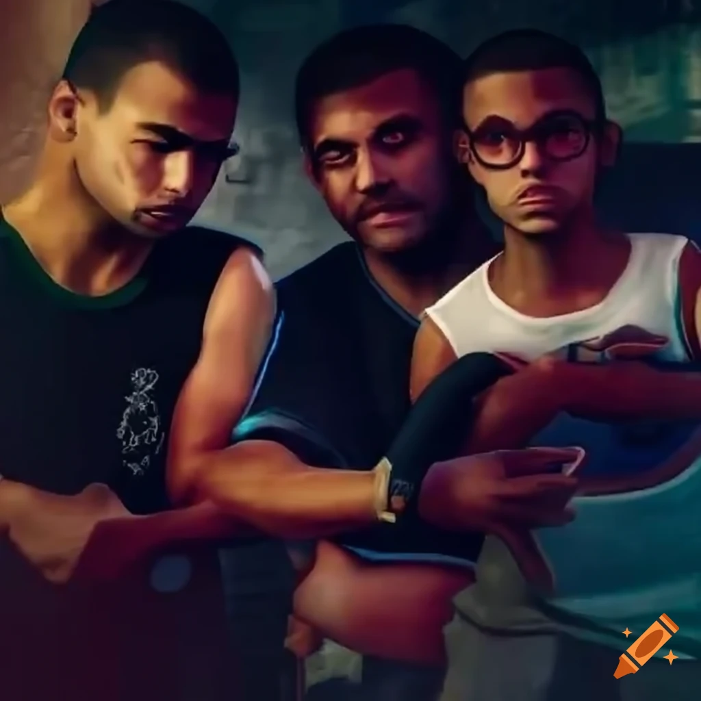 Urban scene resembling gta 5 style on Craiyon