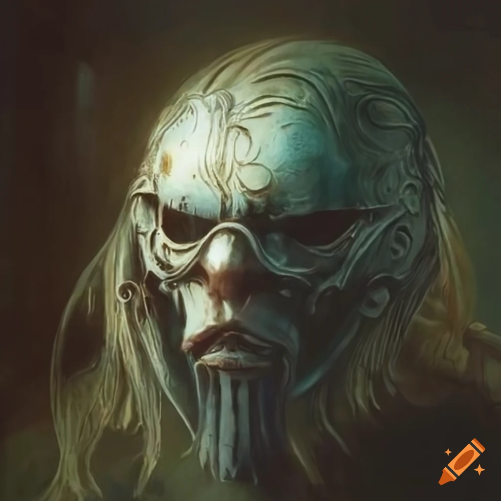 Intricately detailed artwork of king baldwin iv with a mask on Craiyon