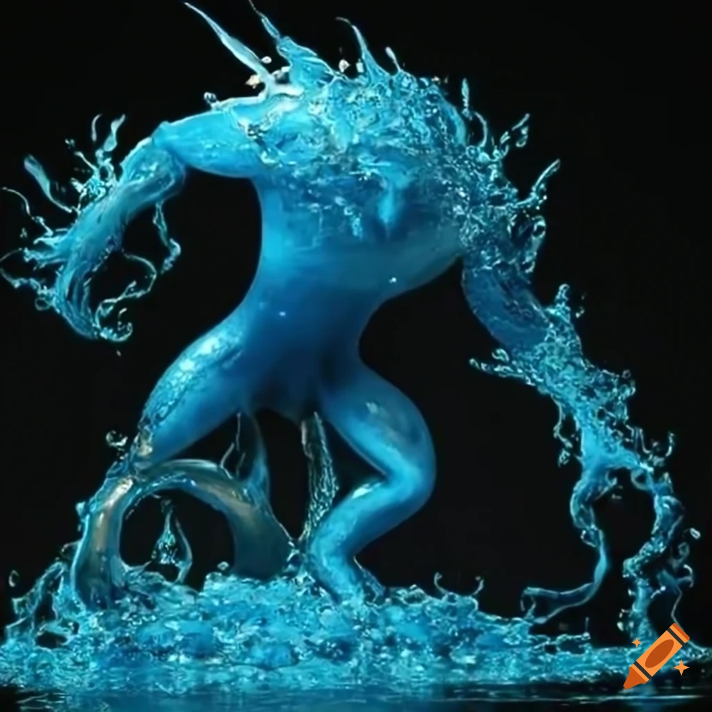 Artwork of a water elemental with tentacles on Craiyon