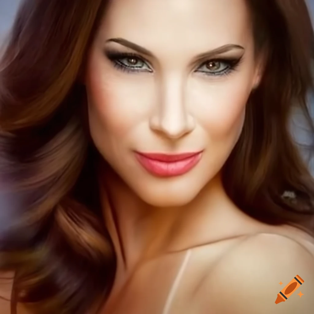 Glamour portrait of Darya Folsom on Craiyon