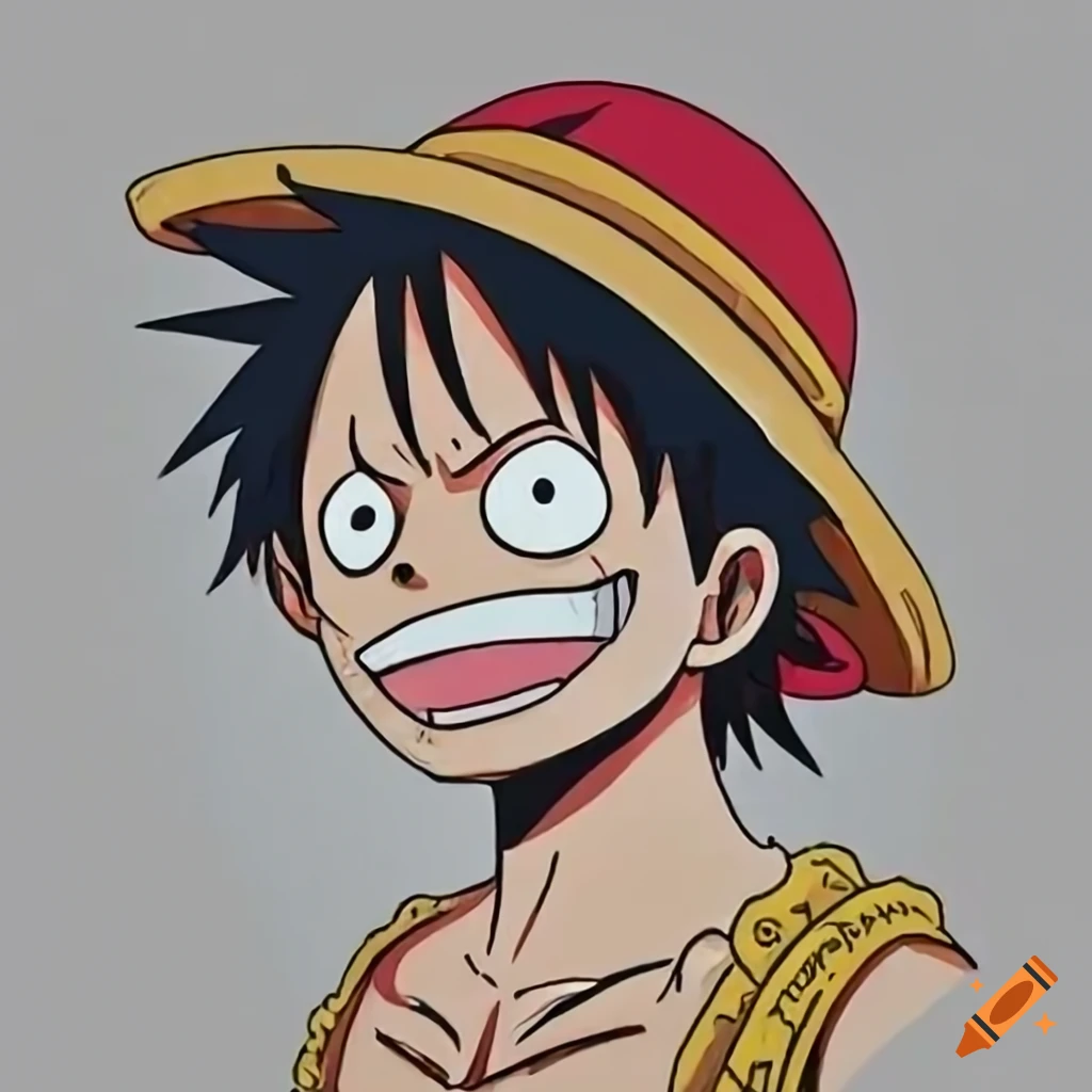 Fan art of luffy in white form
