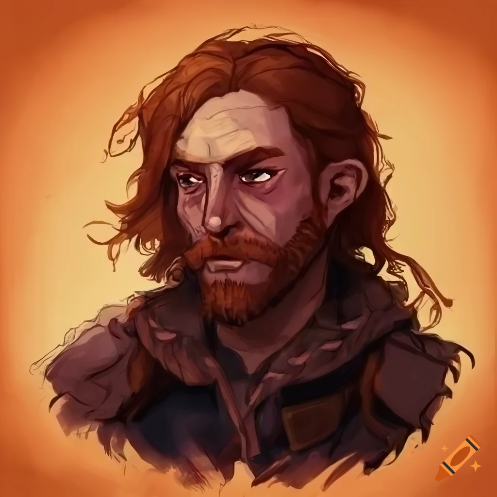 Fan art of Caleb Widogast in John Blanche style on Craiyon