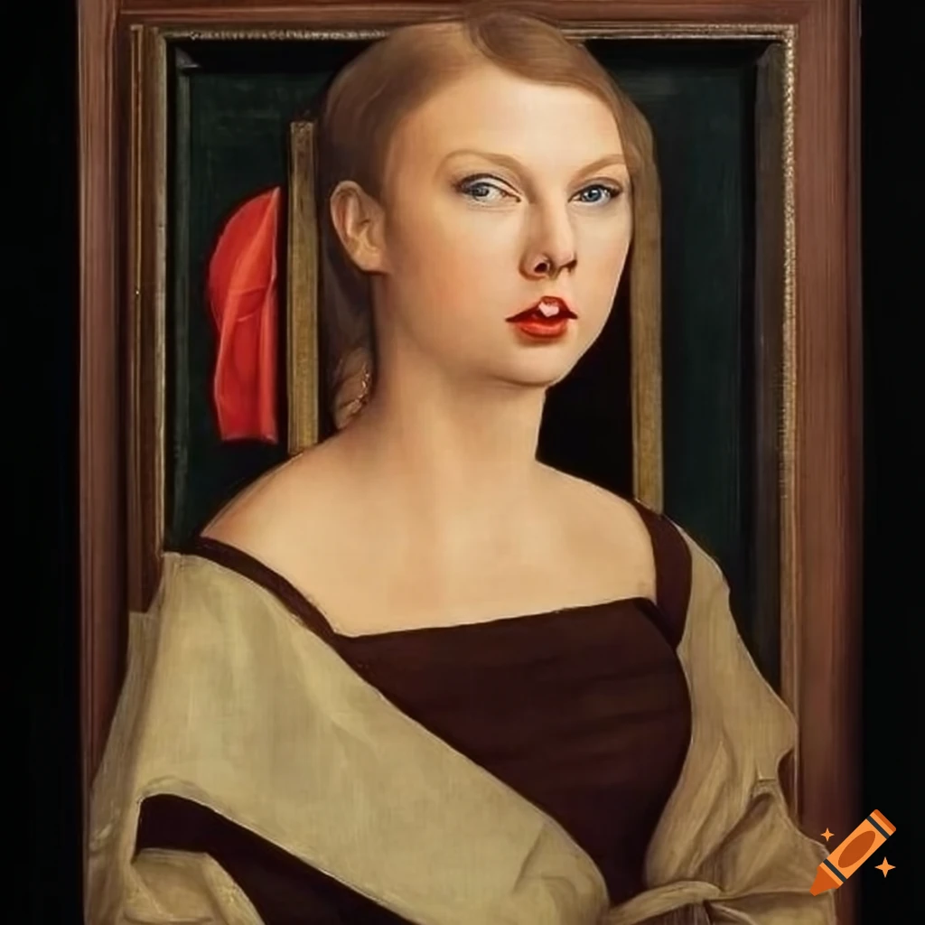 Portrait of Taylor Swift by Hans Memling on Craiyon