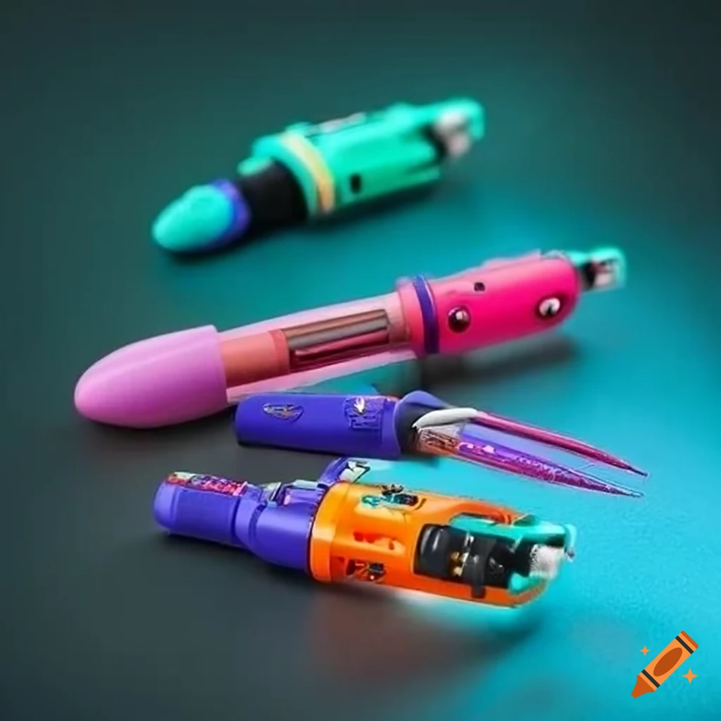 Colorful mechatronics machine pen for kids