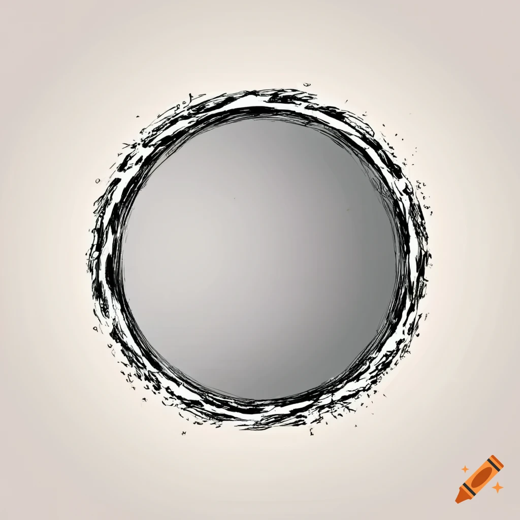 Neat dashed line circle on white background