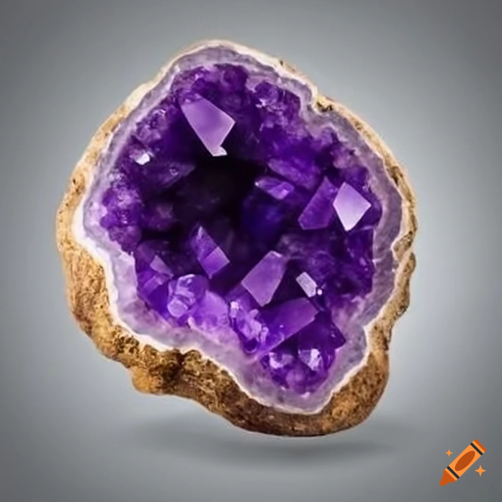 Amethyst geodes on Craiyon