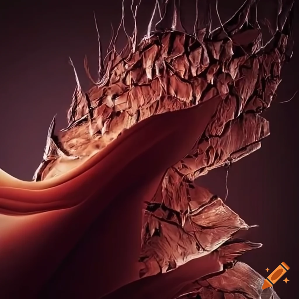 Fabric manipulation art on Craiyon