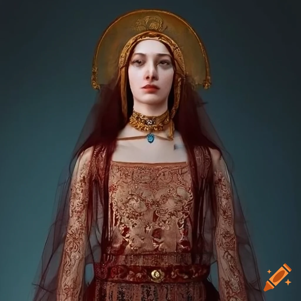 Androgynous archangel-inspired attire with tulle flounces