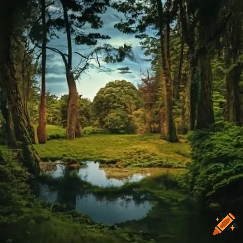 Landscape of pins des landes on Craiyon