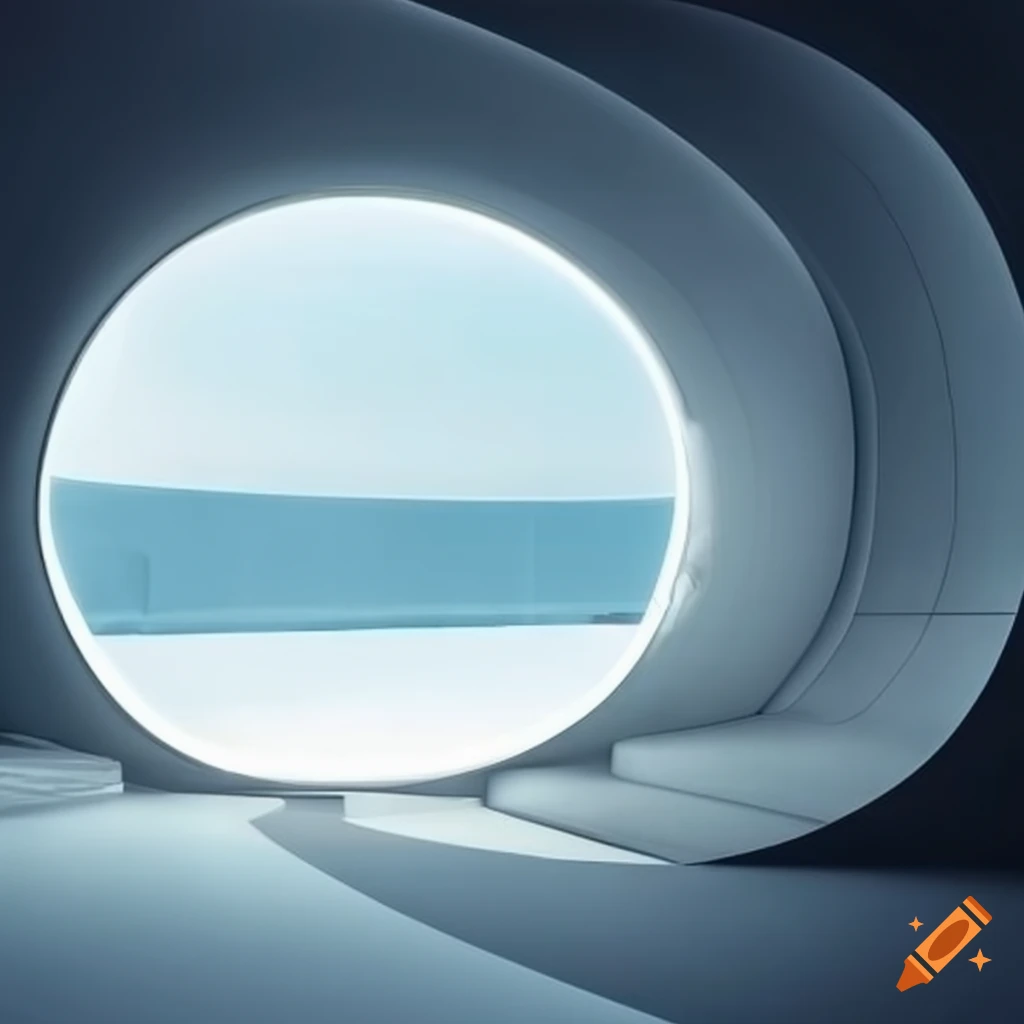 Futuristic integrated wall in breathtaking natural landscape on Craiyon