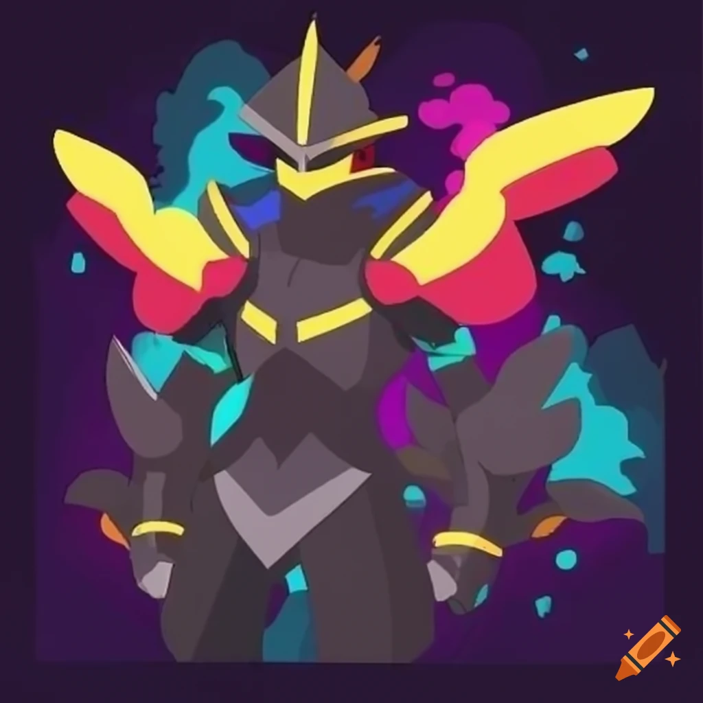 Shadow knight pokémon illustration on Craiyon