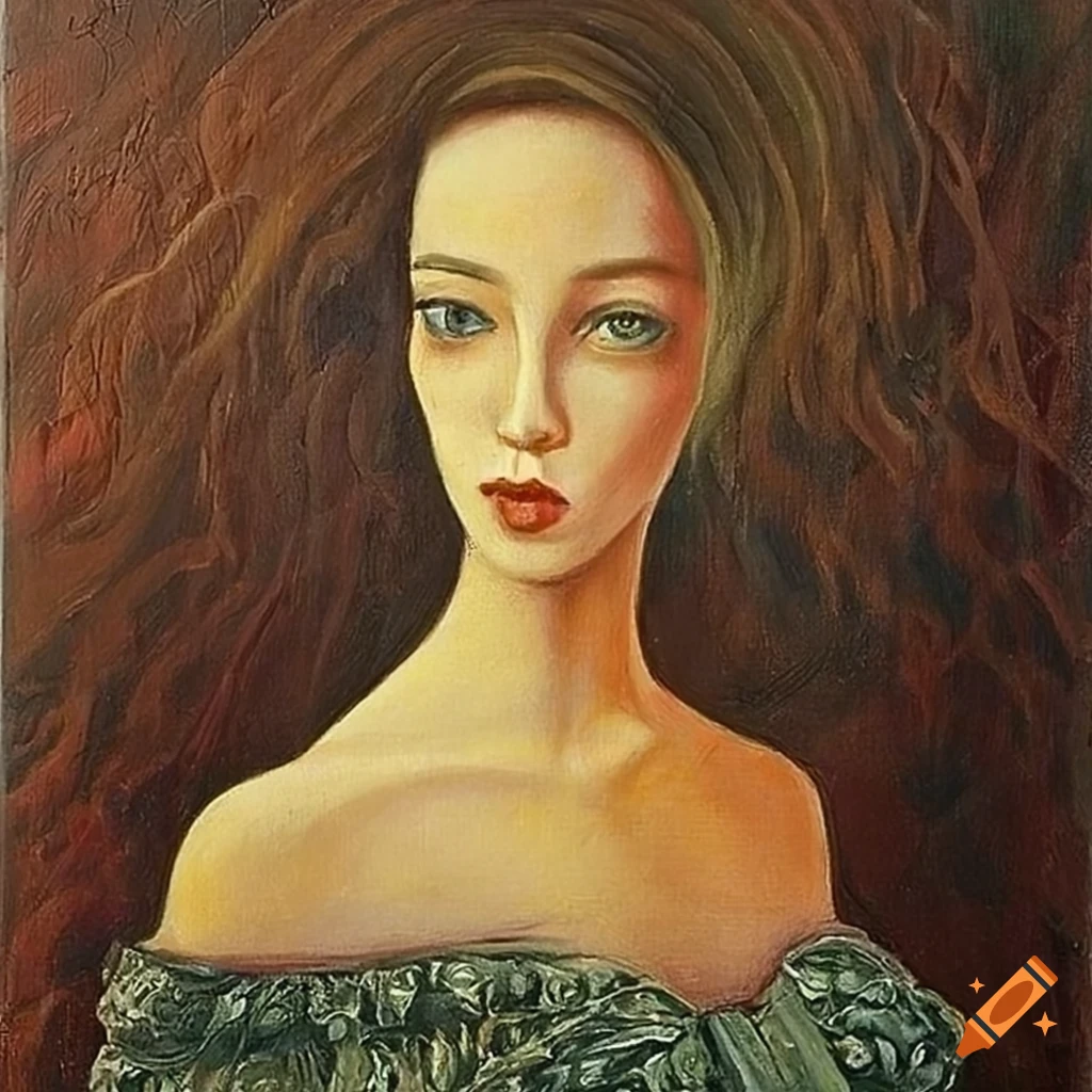 Painting of a beautiful woman by remedios varo