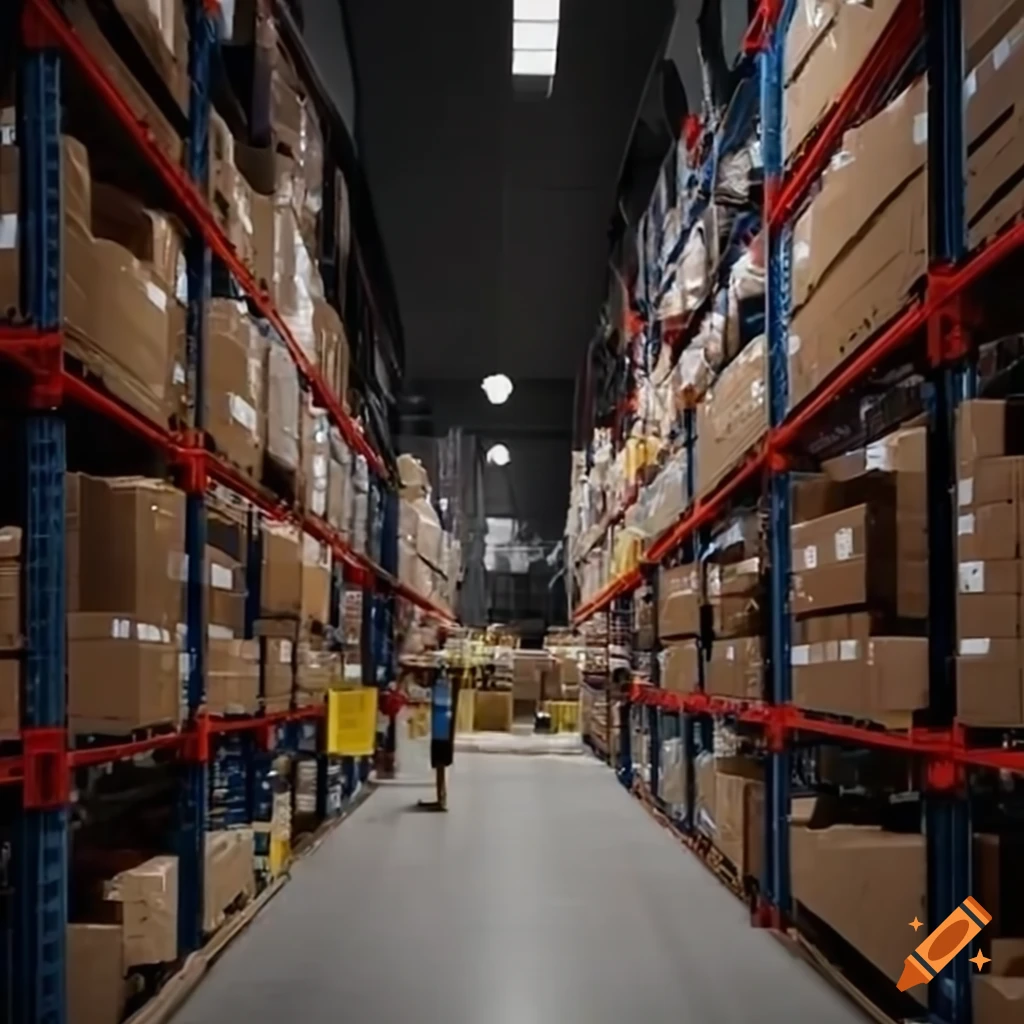 Warehouse logistics concept on Craiyon