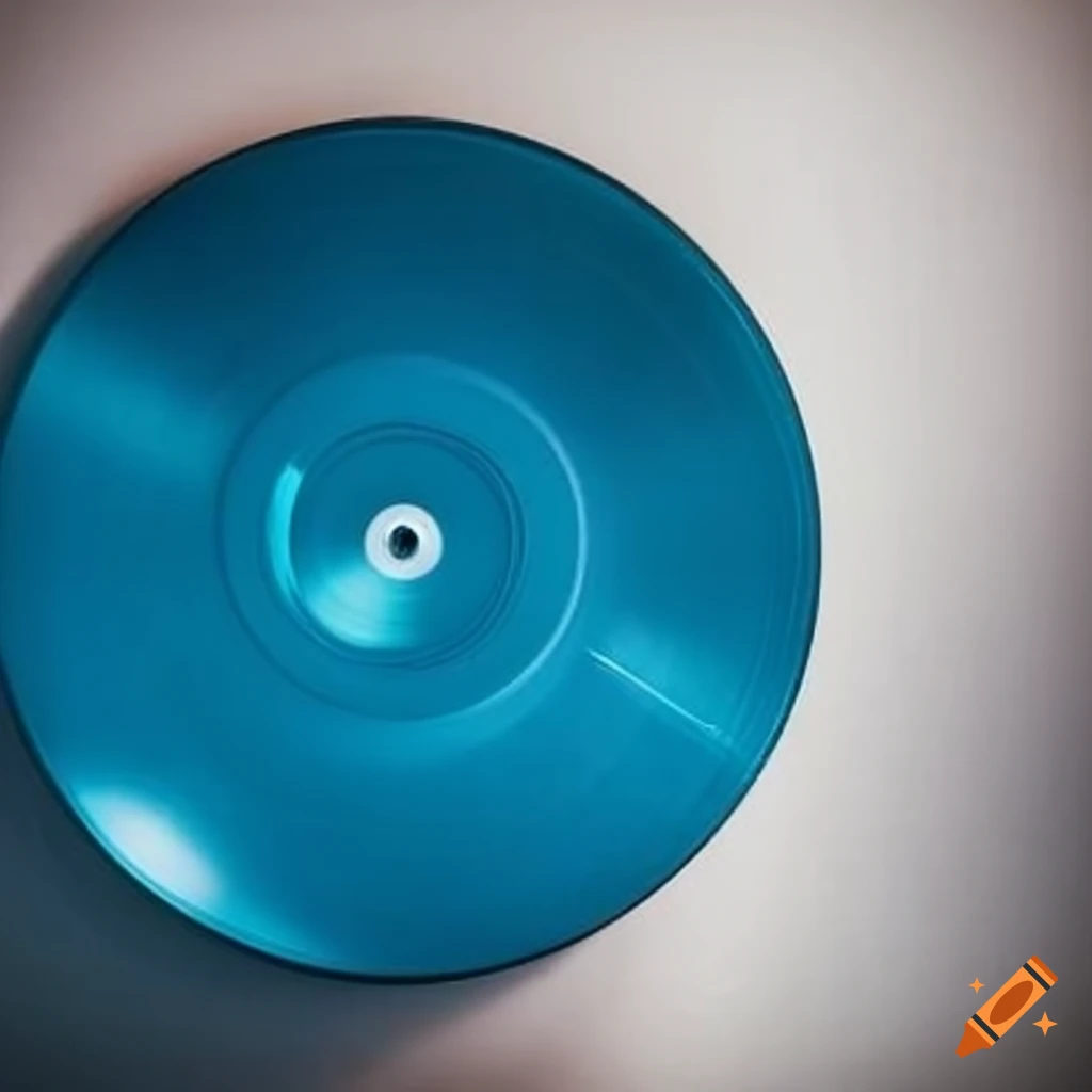 Radiant golden vinyl disc in high definition 4k resolution on Craiyon