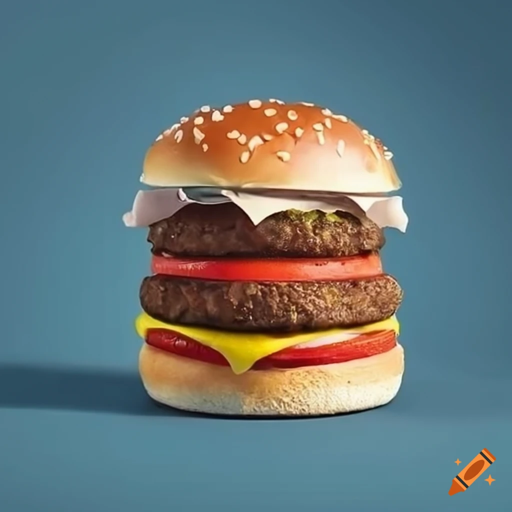 Image of a nike-themed burger