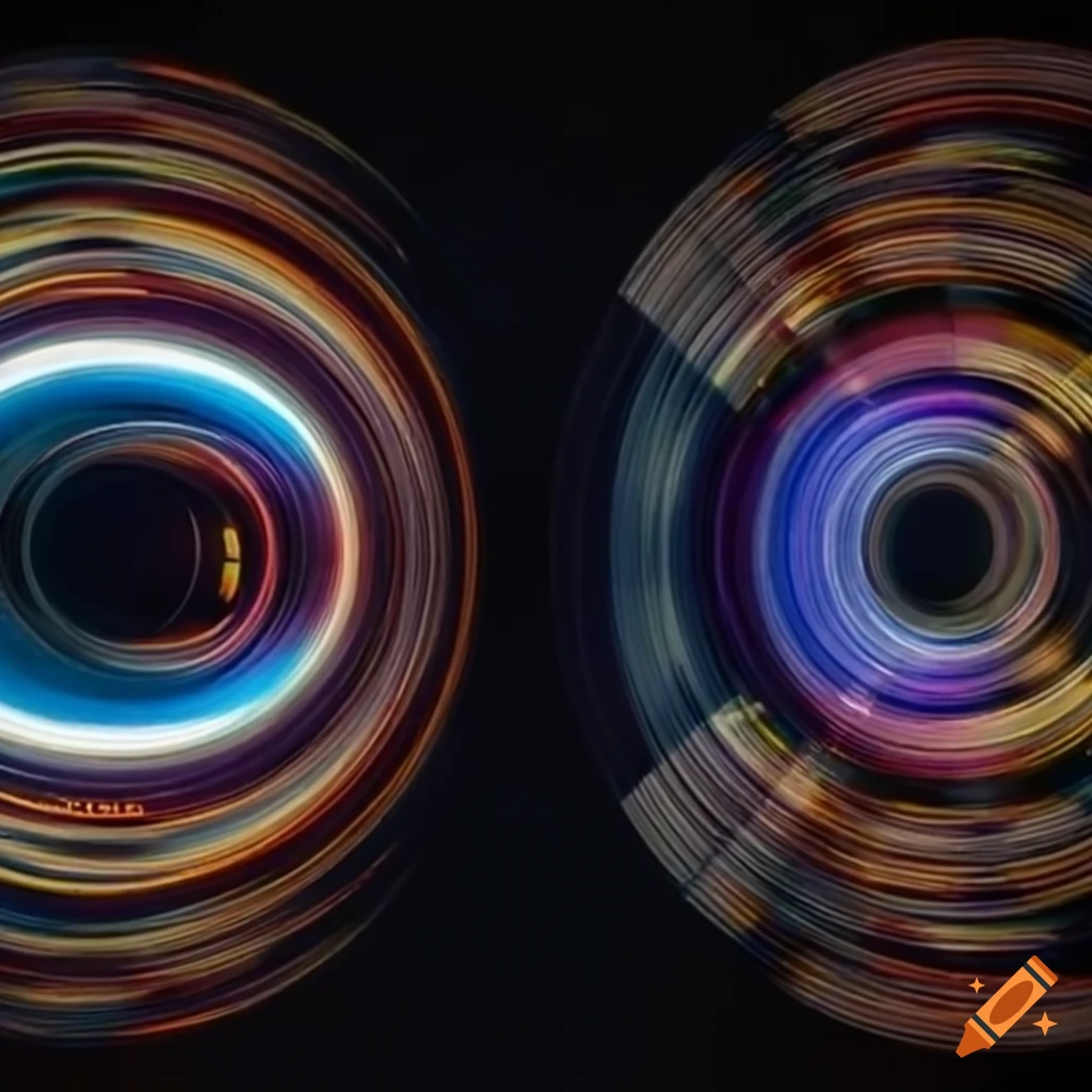 Anamorphic lights of ufo