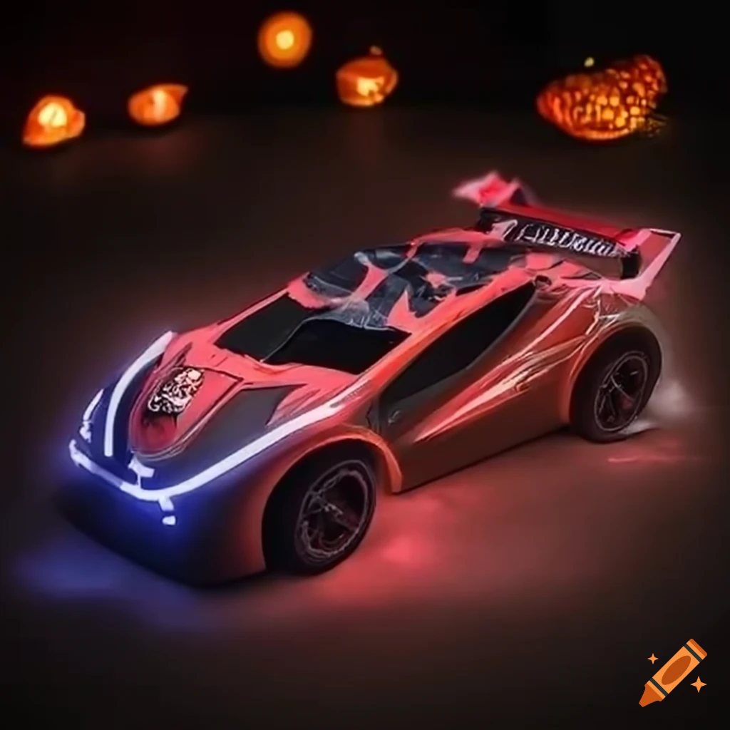 Halloween-themed boxy rc racing car