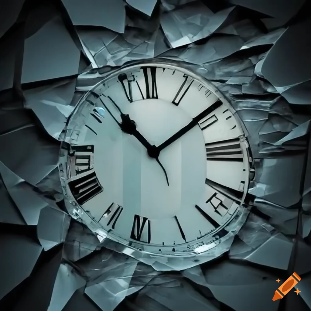 Reloj con vidrio roto on Craiyon