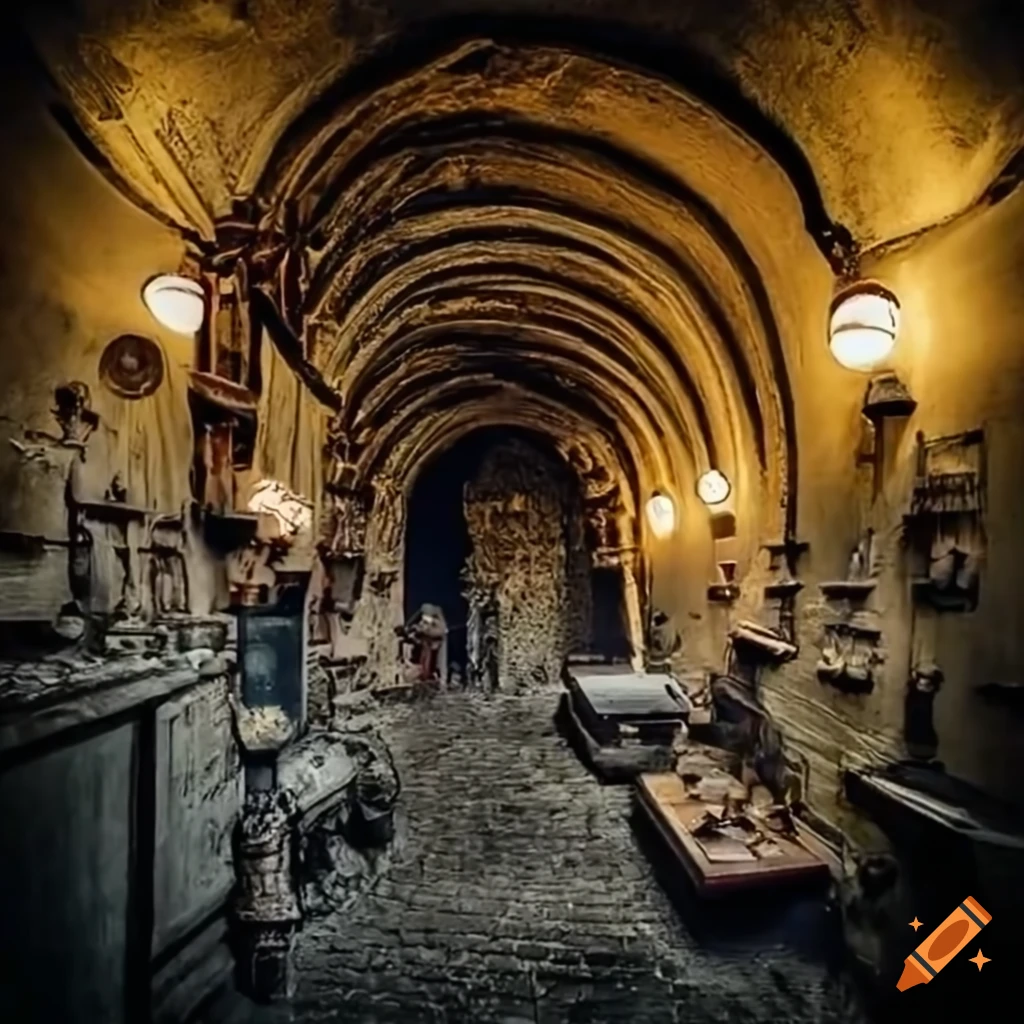 Image of an underground alchemy laboratory in paris on Craiyon