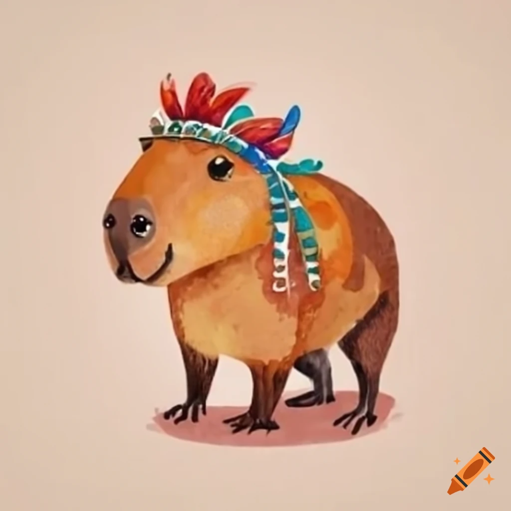 Capivara studying on Craiyon
