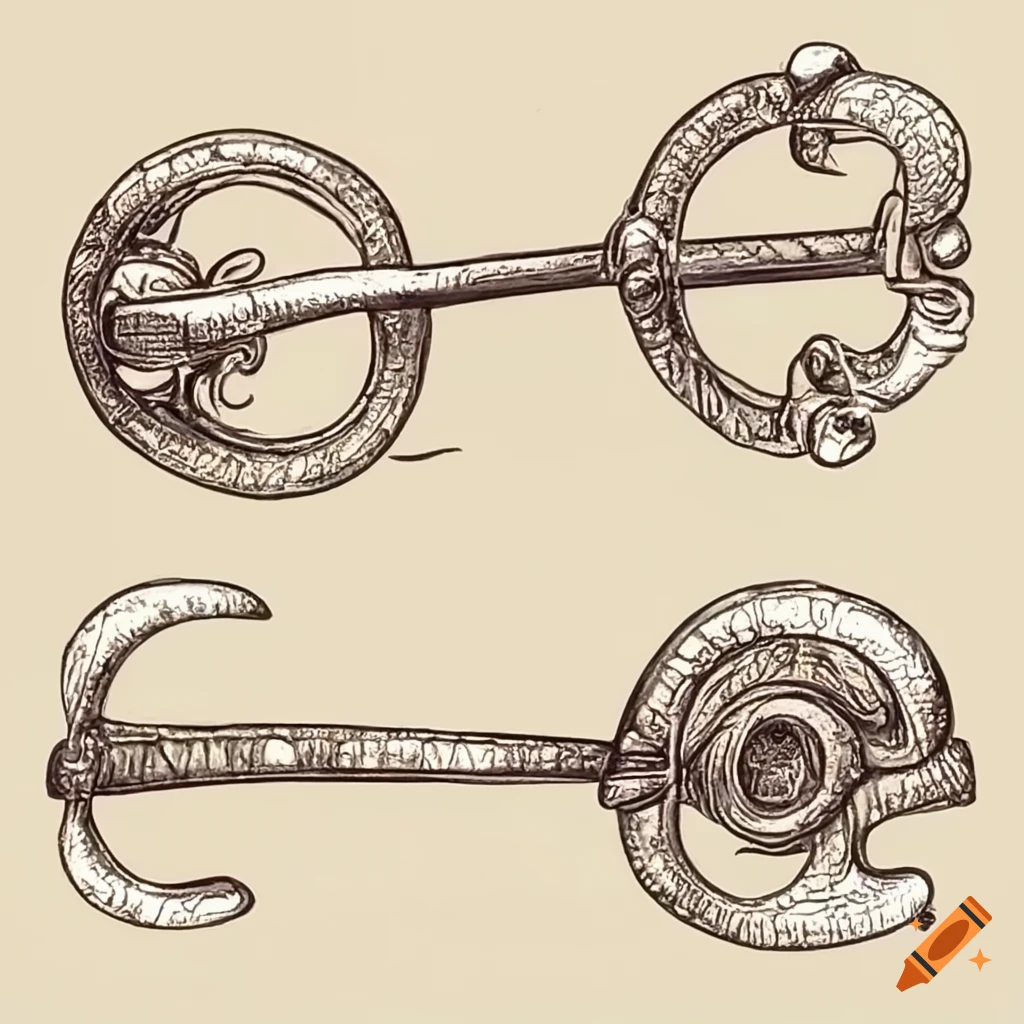 Ancient roman fibula on Craiyon