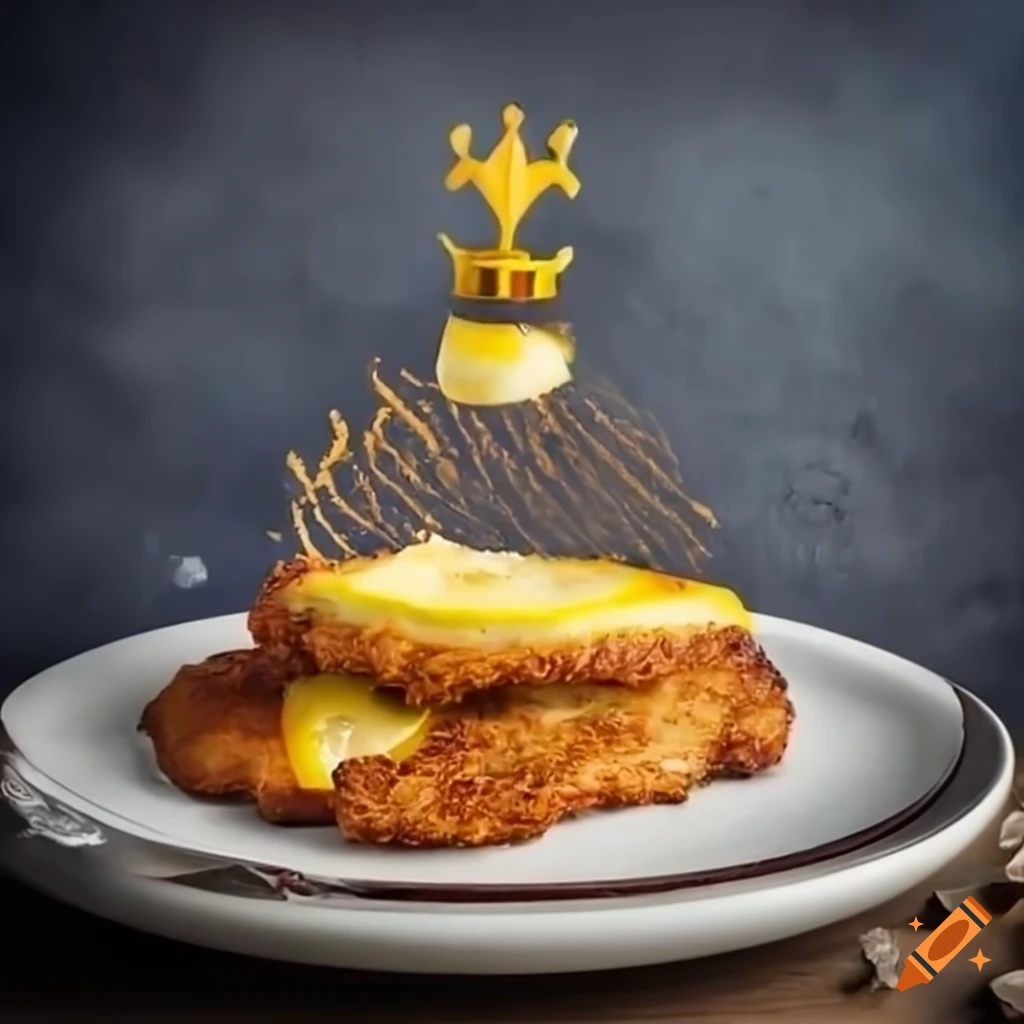 Delicious schnitzel with melted cheese on Craiyon