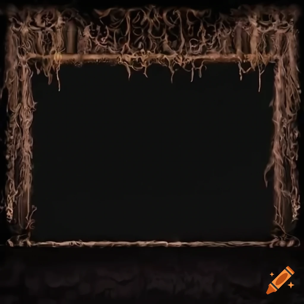 Spooky halloween-themed overlay for live streaming on Craiyon