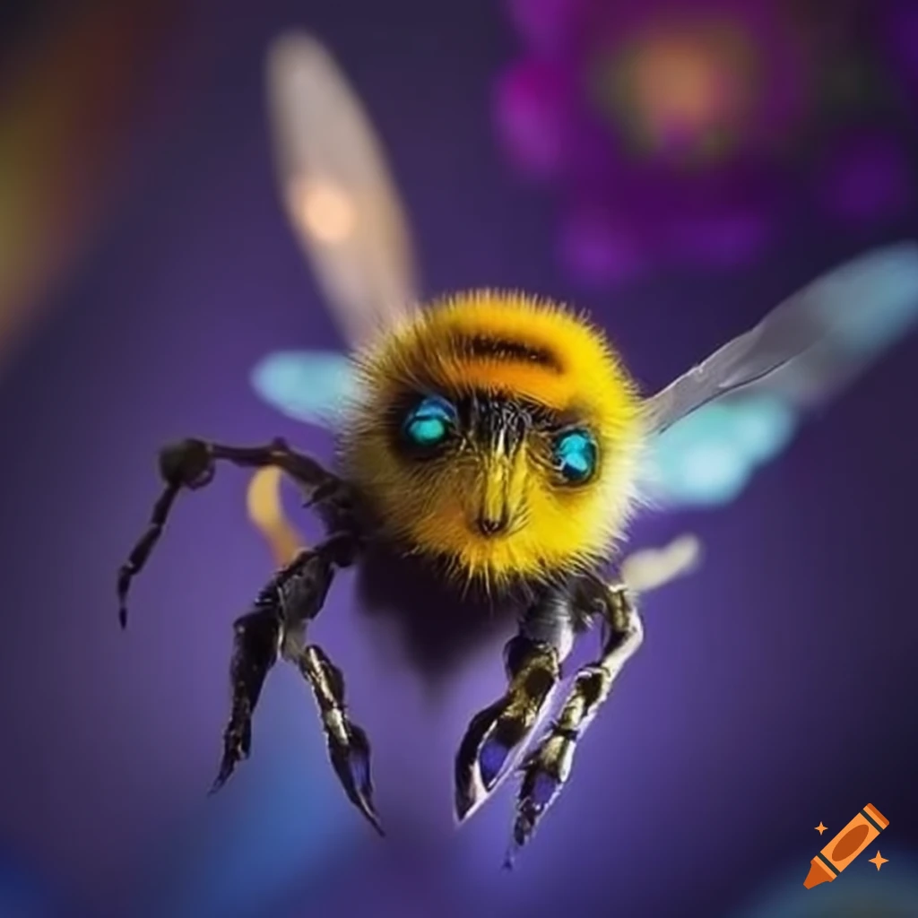 Image of a magical bumblebee queen on Craiyon