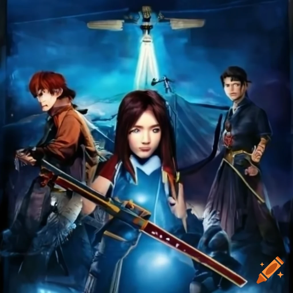 Poster for the movie skies of arcadia on Craiyon