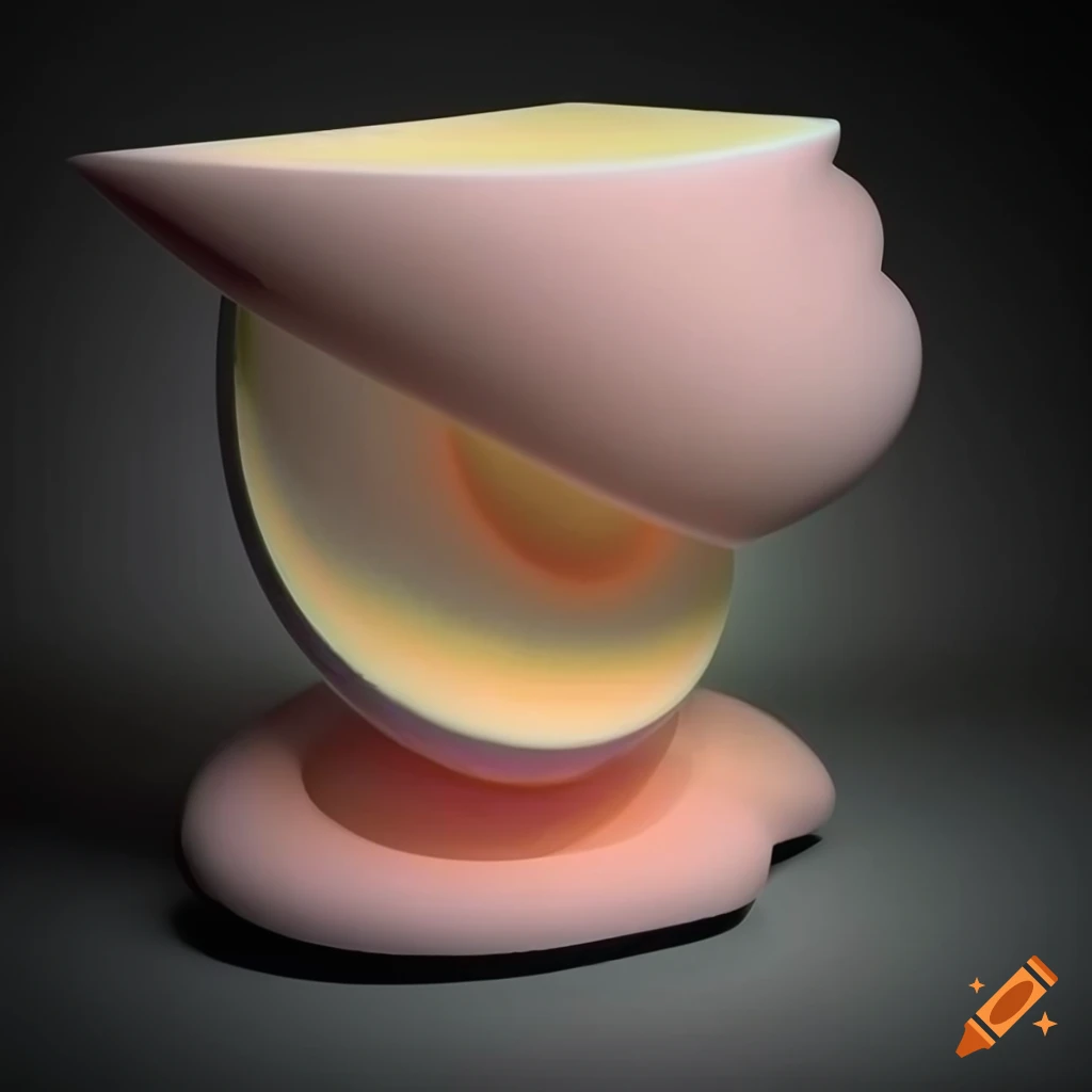 Detailed and colorful abstract 3d sculpture on Craiyon