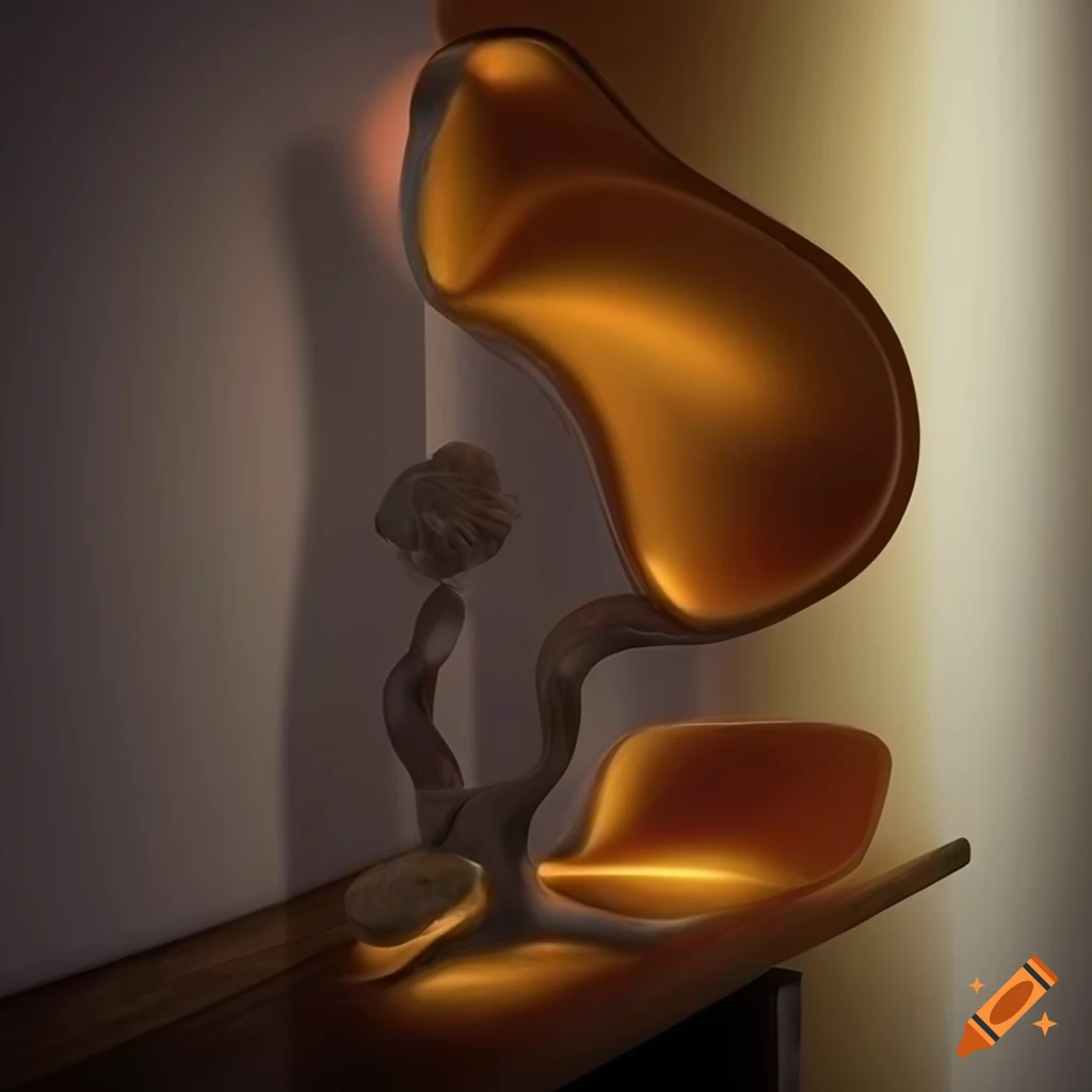 3d abstract sculpture with vibrant colors