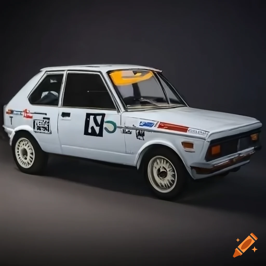 Zastava yugo group b rally car on Craiyon