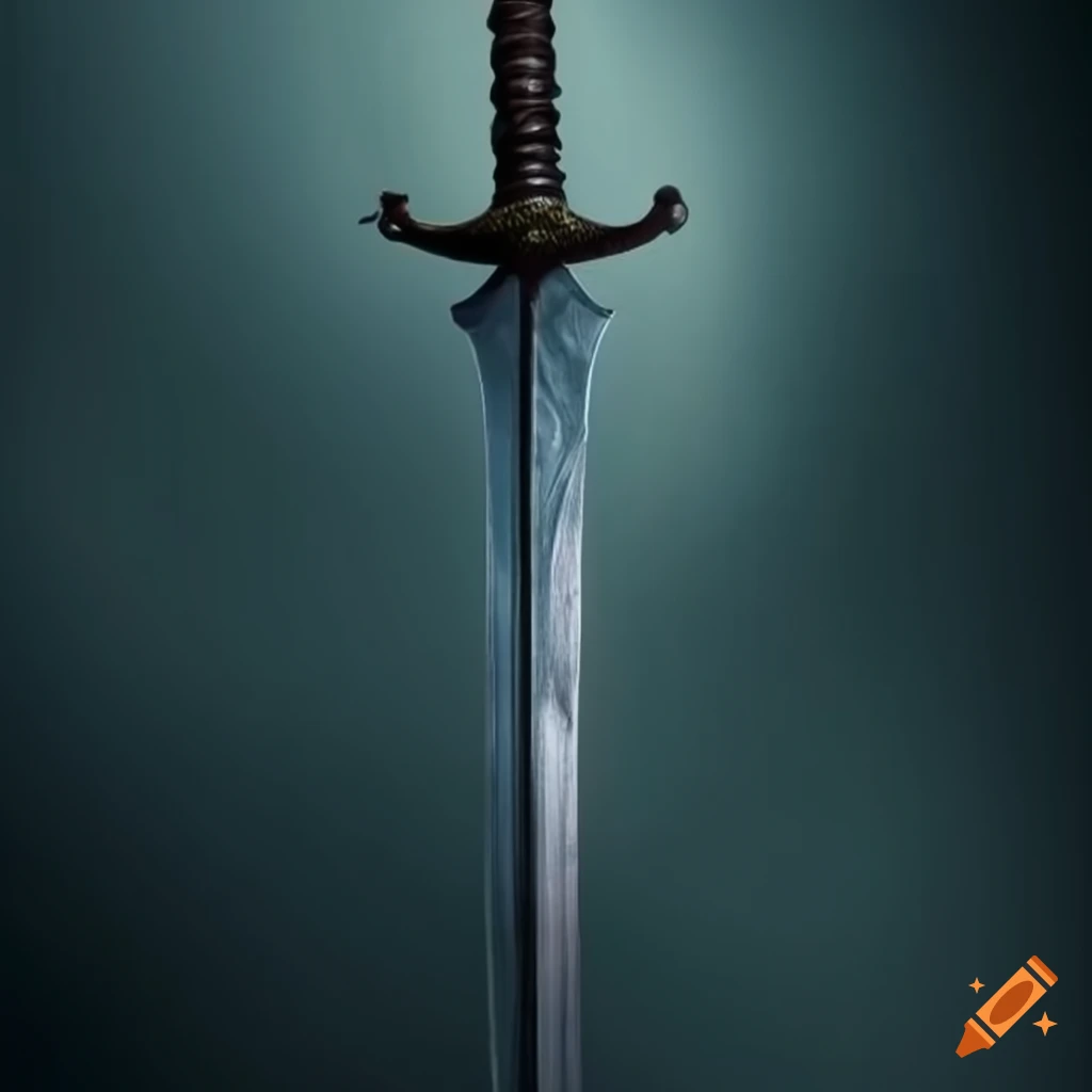 Medieval sword crafted from shadows on Craiyon
