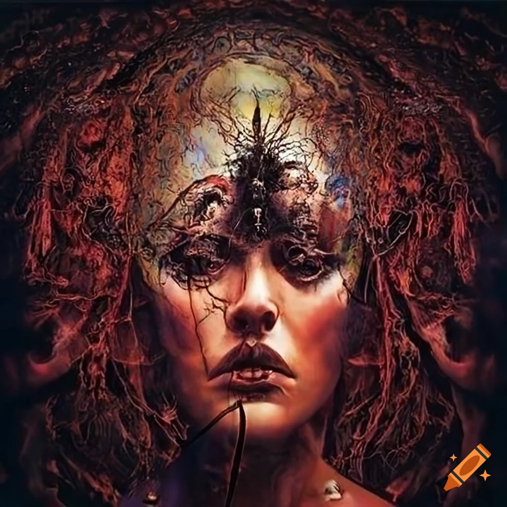 Heavy metal album cover art on Craiyon