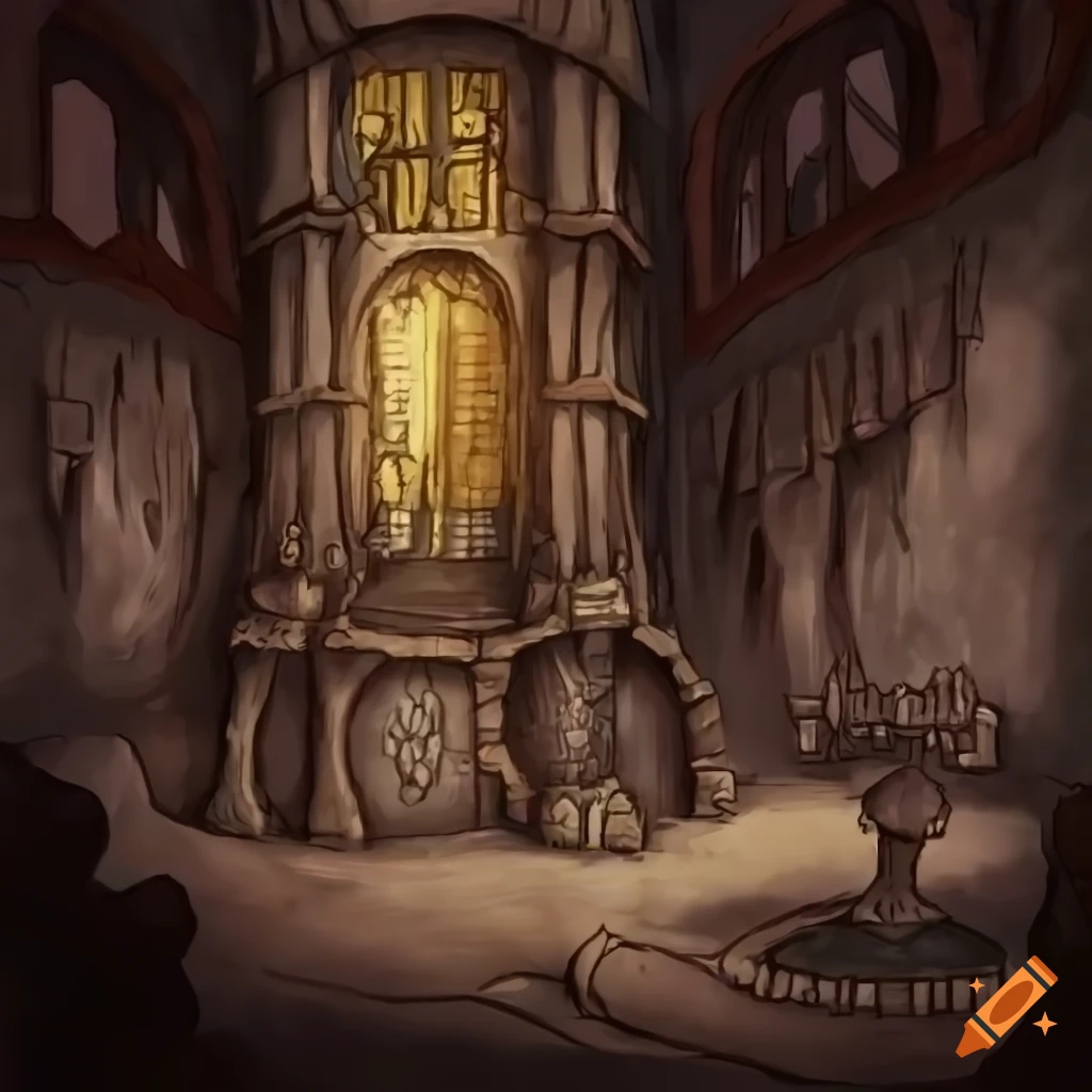 Ideal dungeon server on Craiyon