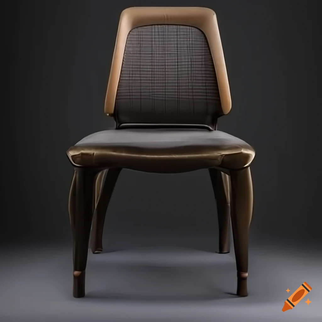 Ultra hd sculpture of an abstract retro chair
